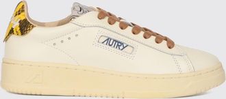 Autry Dallas Low Sneaker aus Kalbsleder mit Eins&auml;tzen in Python-Optik