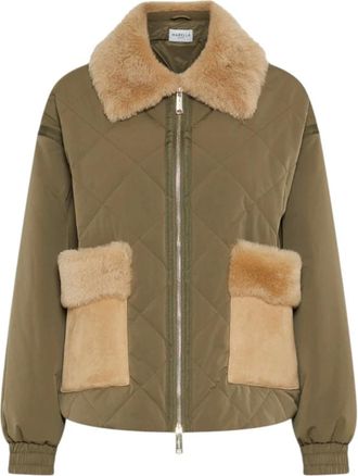 Marella Femme, Vestes, Vert, Taille: 38 FR Piumino Pesante