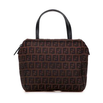 Fendi Pre-owned Bedruckte Stoffhandtasche - - Pre-owned - Damen - Braun - ONE SIZE