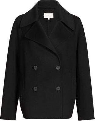Saison 1865 Sokuity Short Coat in gemischte Wolle - Schwarz