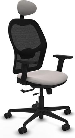 Piqueras y Crespo Chorquera B&uuml;rostuhl mit 2D-Armen, h&ouml;henverstellbarer Lendenwirbelst&uuml;tze und festem Kopfteil, ausgestattet mit Syncro/Traslack und injiziertem Schaumst