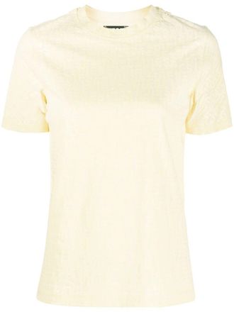 Diesel t-shirt à logo imprimé - Jaune