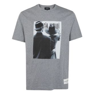 Emporio Armani Homme, Tops, Gris, Taille: S T-Chemises