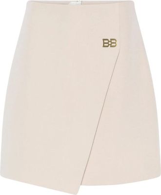 Bruuns Bazaar Femme, Jupes, Beige, Taille: 38 FR Jupe &agrave; coupe unique