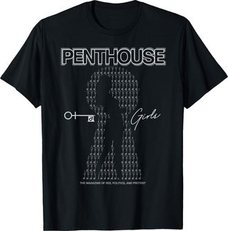 Penthouse Magazin Logo Classic Guckloch Ikone Retro Vintage T-Shirt