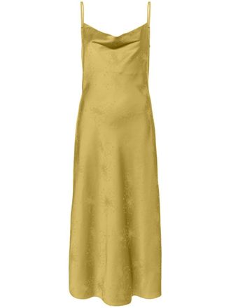 AllSaints robe mi-longue Hadley &agrave; motif en jacquard - Vert