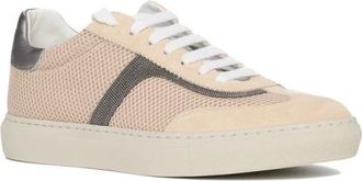Brunello Cucinelli Femme, Chaussures, Beige, Taille: 39 EU Baskets en mati&egrave;res mixtes