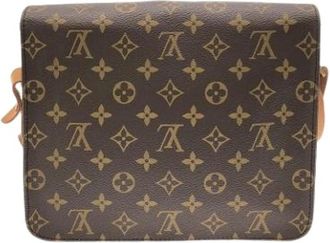 Louis Vuitton Sac bandouli&egrave;re Pre-owned en toile - Femme - Pre-owned - Brun - Taille: ONE Size