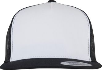 Flexfit Unisex Mütze Classic Trucker M tzen, blk/wht/blk, Einheitsgr e EU