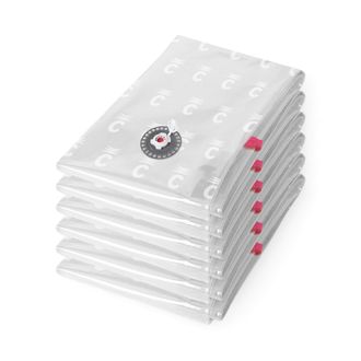 Compactor ASPISPACE Vakuum-Kompressionsbeutel XL (80x130 cm), Set mit 6 St&uuml;ck, Transparent