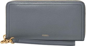 Fossil Logan Damen Blaue Leder Clutch, SL7831450