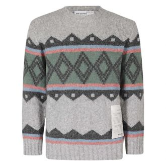 Ballantyne R-Ausschnitt Pullover - - Knitwear - Herren - Grau - L