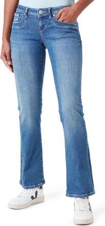 LTB Jeans Jeans Damen Jeans Bootcut Valerie - Low Waist Damen Bootcut Jeans mit Reißverschluss und Stretch - Valerie Mandy WASH Jeanshose in Blau 24W / 30L