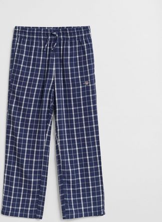 GANT Kinder Flanell Pyjamahose mit Karomuster (158/164) PERSIAN Blau
