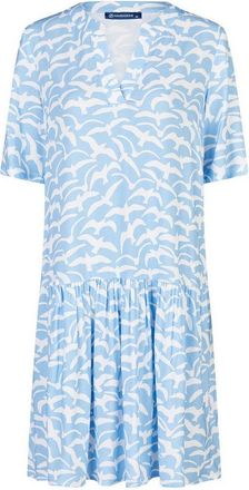 Navigazione A-Linien-Kleid (1-tlg) Vogelmuster