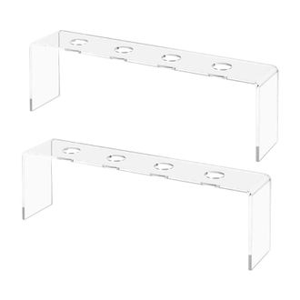 Generico Verkaufsst&auml;nder f&uuml;r Weinstopfen, 2-teiliges Acryl-Displayregal, transparent, 4 Ebenen, f&uuml;r den Schreibtisch