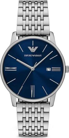 Emporio Armani montre Three-Hand Date 39 mm - Bleu