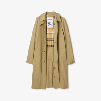 Burberry Cotton-Blend Trench Coat - Beige