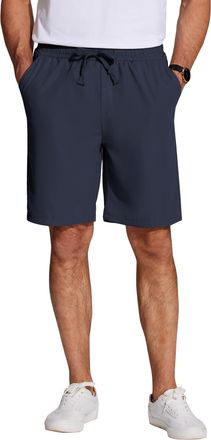 Coofandy Herren Shorts Sommer Leicht Strandshorts Freizeitshorts Elastische Taille mit Taschen Kurze Hosen Herren mit Gummizug Marineblau XXL