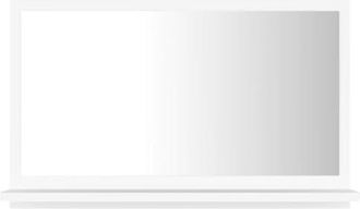 vidaXL Miroir de Salle de Bain, Miroir de Maquillage, Miroir de Courtoisie, Décoration Toilette Maison Intérieur, Blanc Bois dIngénierie