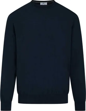 Aquascutum Homme, Sweatshirts et sweats &agrave; capuche, Bleu, Taille: L Pull ras du cou