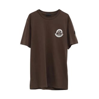 Moncler Homme, Tops, Brun, Taille: M SS T-Shirt