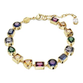 Swarovski unisex, Accessoires, Jaune, Taille: ONE Size Bracelet Unisexe Stilla Bracelet de Tennis Multicolore Or 5662925