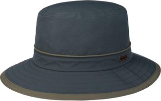 Stetson Kettering Outdoorhut Damen Herren Wasserabweisender Stoffhut mit UV-Schutz Faltbarer Nylonhut mit Paspelrand Schlapphut mit Coolmax-Futterband Sommer 