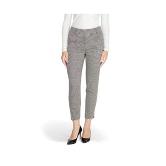 Only Only, Femme, Pantalons, Gris, Taille: 36 FR L32 Onllettie MW Check Cigarette Pantalons