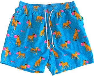 MC2 Saint Barth Homme, Maillots de bain, Multicolore, Taille: M Big Babol Cheetah Classic Swim Short