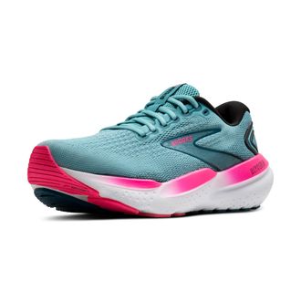 Brooks Damen Glycerin 21 Sneaker, Moroccan Blue Aqua Pink, 37.5 EU
