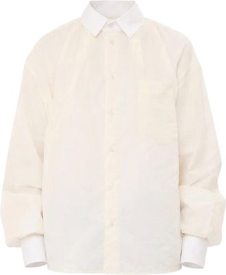 Magliano Femme, Blouses et Chemises, Beige, Taille: 38 FR Double Shirt