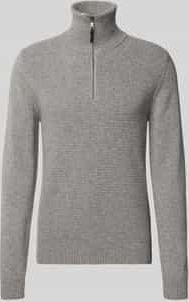 Maerz Strickpullover mit Troyer-Kragen