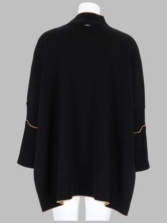 Herno Virgin Wool Oversized Sweater - Black