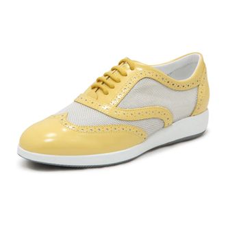 Hogan Femme, Chaussures, Jaune, Taille: 36 1/2 EU H209 Dress XL Francesina Bucature