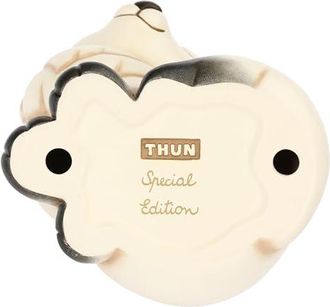 Thun Weißer Fuchs Perle aus hochwertiger Keramik, große Version, verzauberte Winter-Kollektion, Sammelfiguren, Geschenkidee für Weihnachten, 11,8 x 9,7 x 1