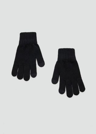 Mango Gants en maille noir - Homme - Taille unique - MANGO MAN
