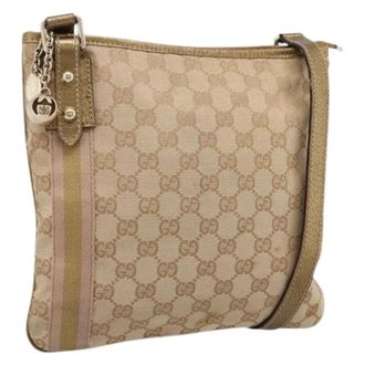 Gucci Sac bandouli&egrave;re vintage GG Canvas Pre-owned - Femme - Pre-owned - Beige - Taille: ONE Size