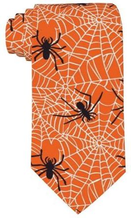 Generic Toile DAraignée Amusante Pour Halloween Cravates Hommes Décontractée Cravatte Doux Cravate Homme Pour Scolaires Accessoires Célébrations