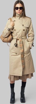 Burberry Long Gabardine Lakefield Trench Coat