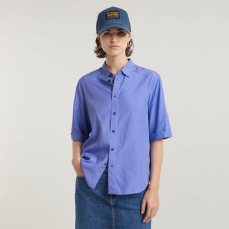 G-Star Military Button Down Hemd - Mittelblau - Damen