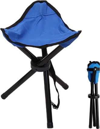 Generico Reisehocker: kompakte Form, leichter Rahmen, schnelle Einrichtung, zusammenklappbar, dreieckig, tragbar, f&uuml;r Wandern, Rucksackreisen oder Picknicks, l