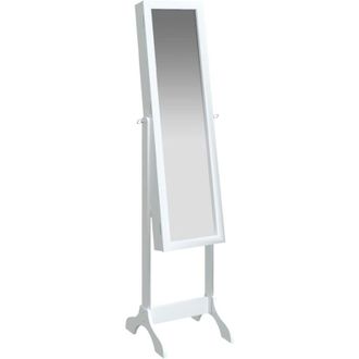vidaXL Standspiegel Wei&szlig; 34x37x146 cm Vidaxl