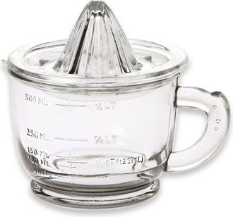 Loberon Zitronenpresse Cindy, Glas, H/Ø ca. 17/14 cm, klar