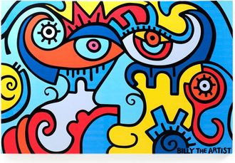 Enesco Billy The Artist Wallart Wanddekoration, 61 x 91 cm, Mardi Gras