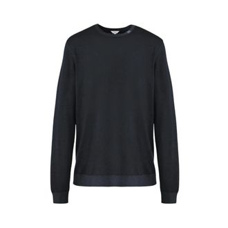 Malo Rundhals-Strickpullover Basic - - Knitwear - Herren - Blau - L