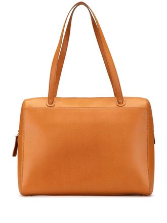 Chanel sac cabas en peau de veau grainée (1997-1999) - Marron