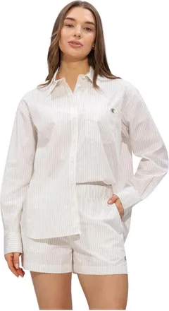 Calvin Klein Damen, Blusen & Hemden, Wei&szlig;, LGr&ouml;&szlig;e