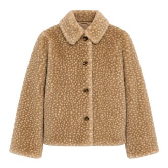 iBlues Iblcecina Fluffy Jacket - - Jackets - Damen - Beige - L