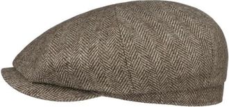 Stetson Casquette Hatteras Undyed Wool Homme - Made in The EU Laine avec Visiere, Doublure Hiver Automne-Hiver - S (54-55 cm) Beige-Marron